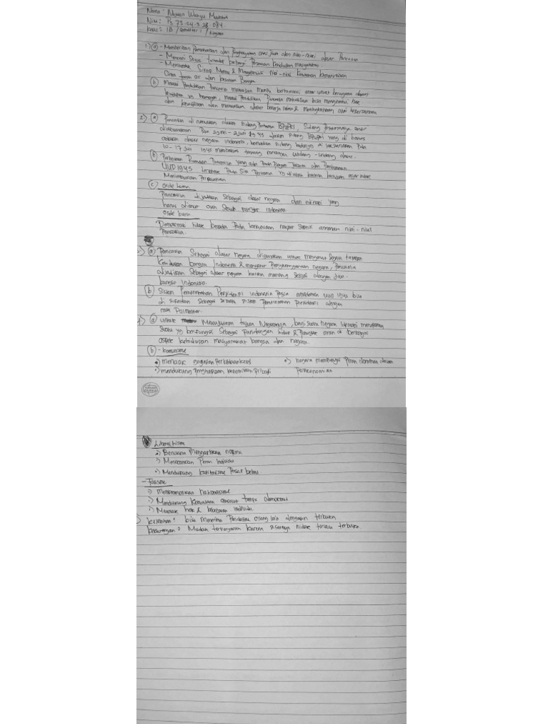 Uas Pancasila Najwan Wahyu Muwahid - P3.73.24.3.23.084 | PDF