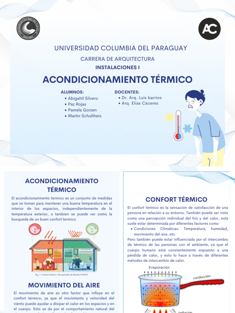 Acondicionamiento Térmico | PDF | Temperatura | Ventilación (Arquitectura)
