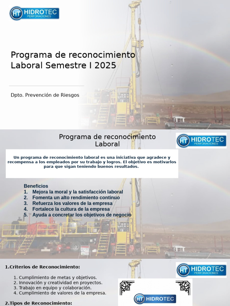 Programa de Reconocimiento HT Semestre I 2025 | PDF