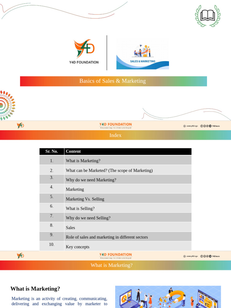 MOD1-Basic Sales & Marketing | PDF | Marketing | Sales