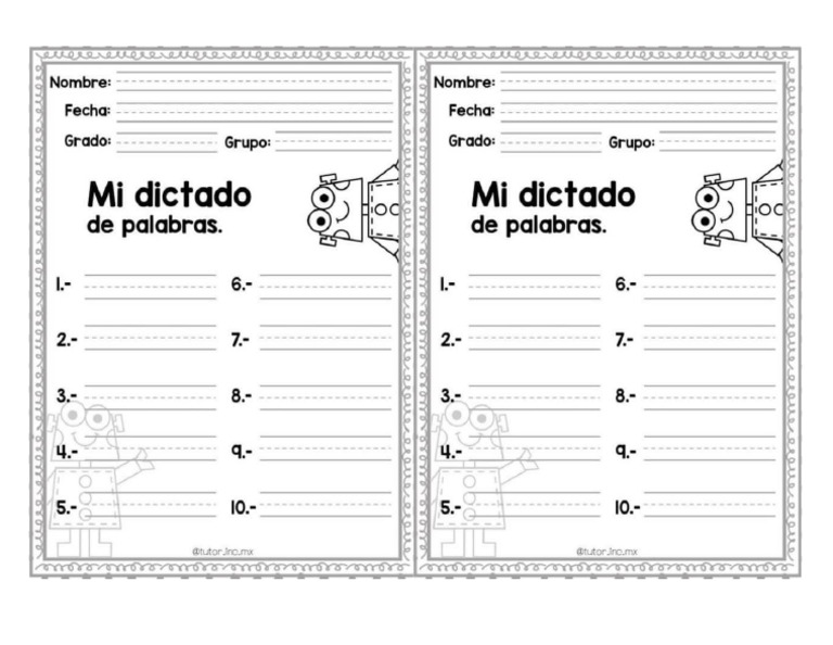 Formato para Dictado | PDF