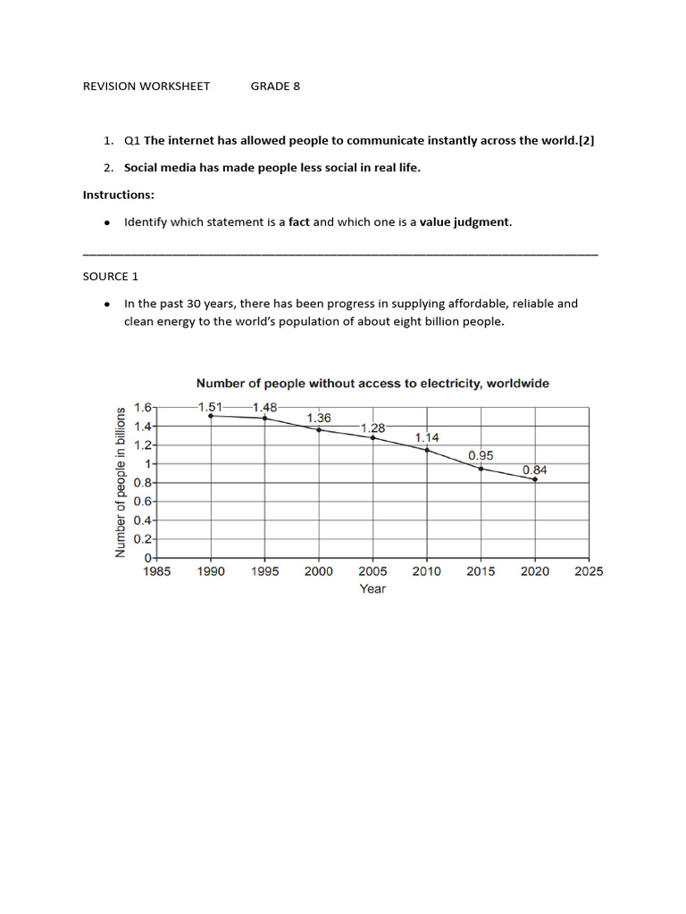 GR 8 Rev Worksheet FO | PDF