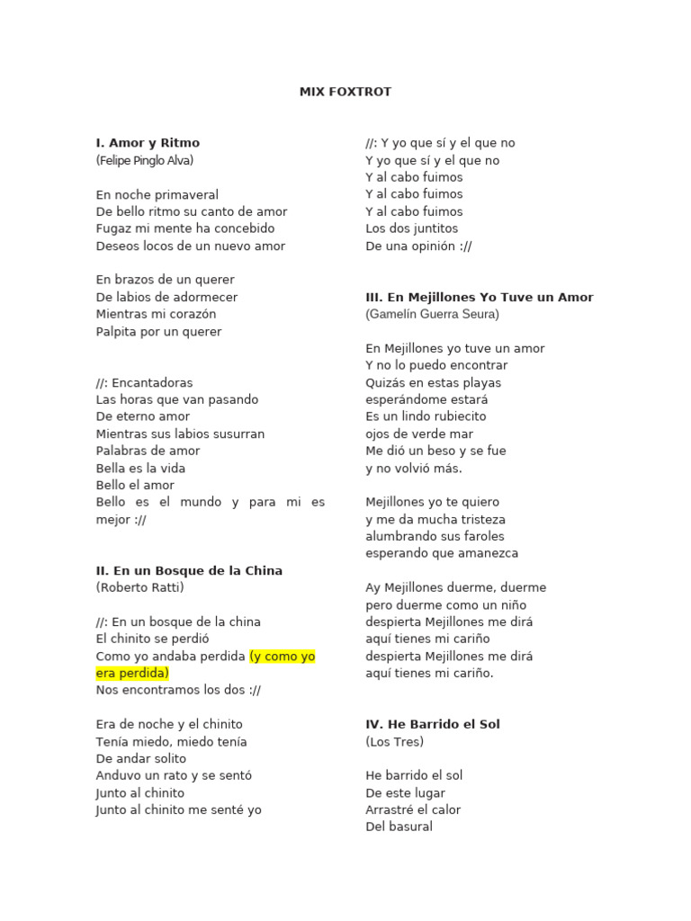 Mix Foxtrot | PDF