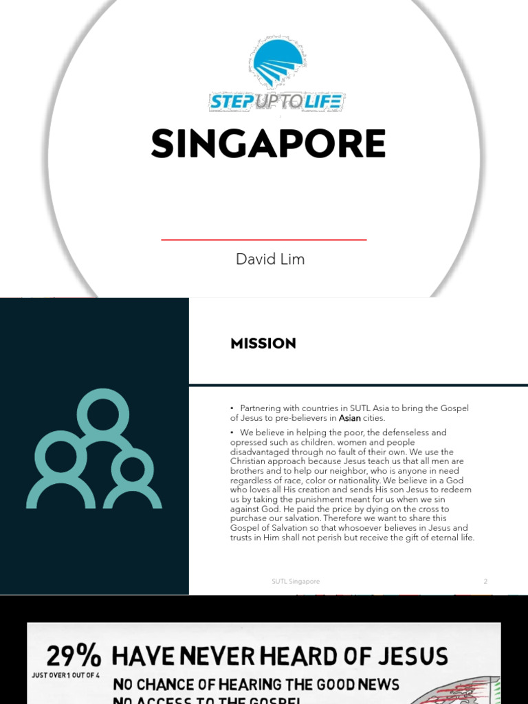 Step Up To Life Singapore | PDF | Jesus | Salvation
