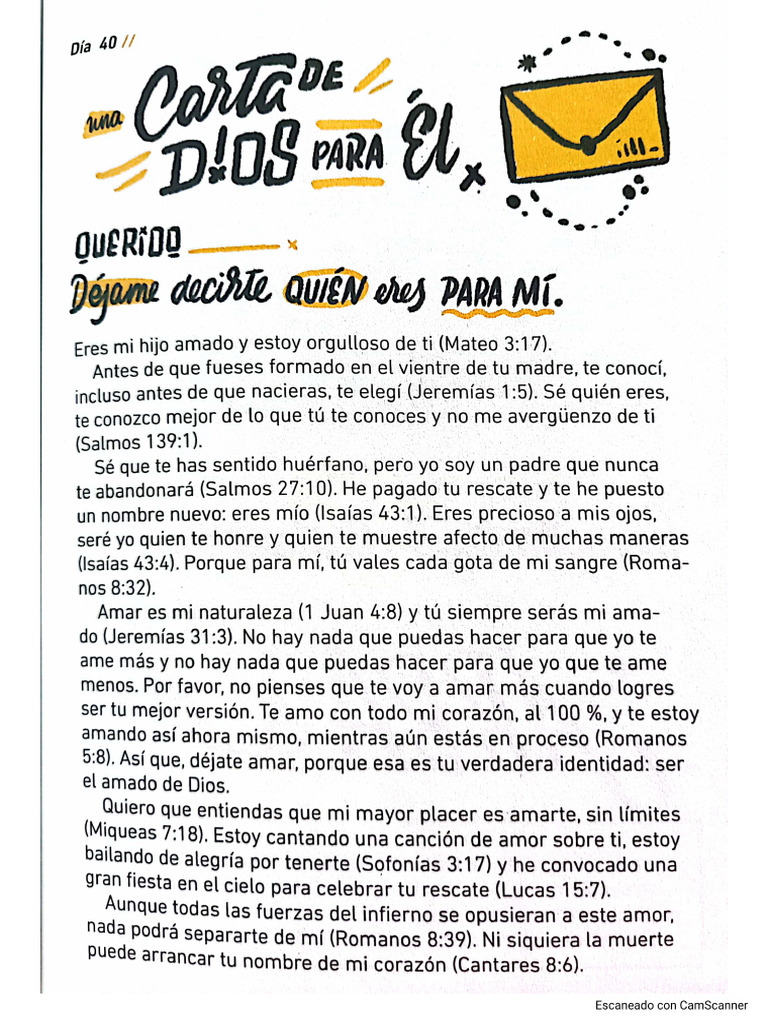 Carta de Dios para Ti | PDF