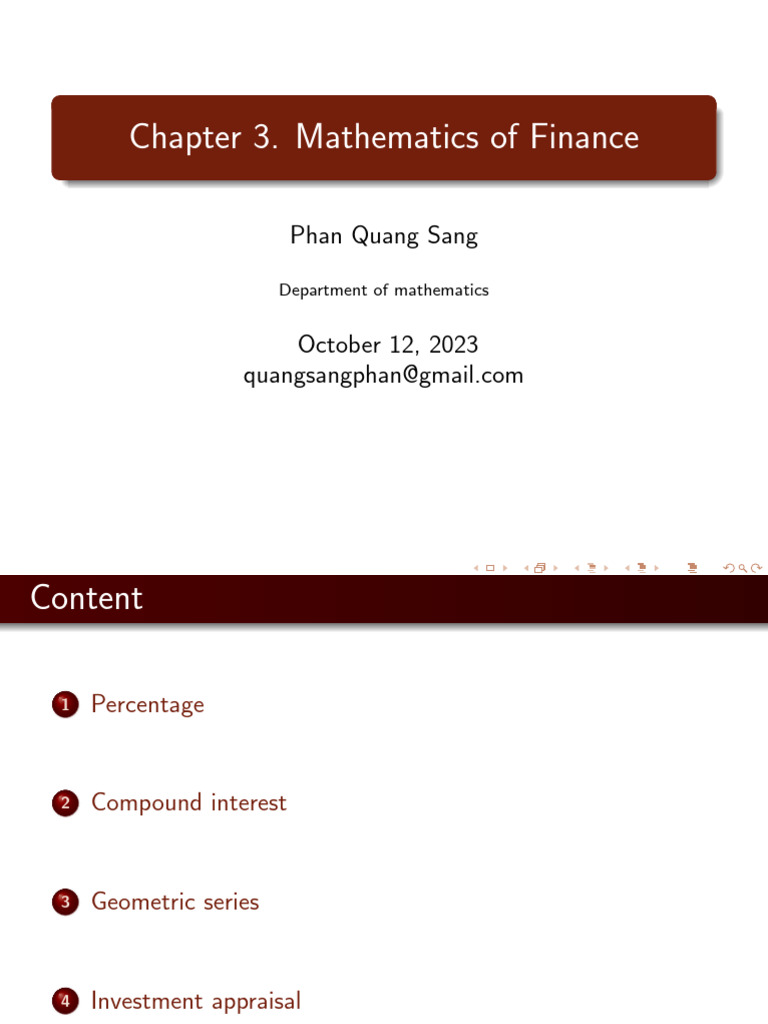 Chapter3 MF | PDF | Internal Rate Of Return | Net Present Value