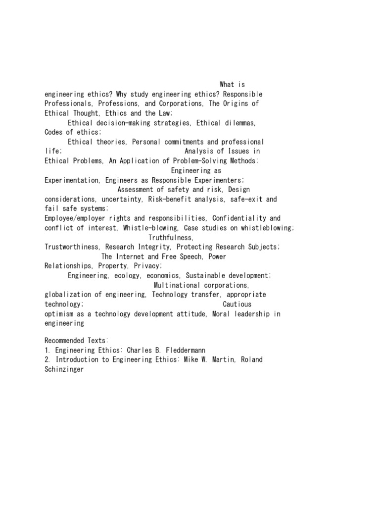 CSE 4203 Engineering Ethics | PDF | Morality | Integrity