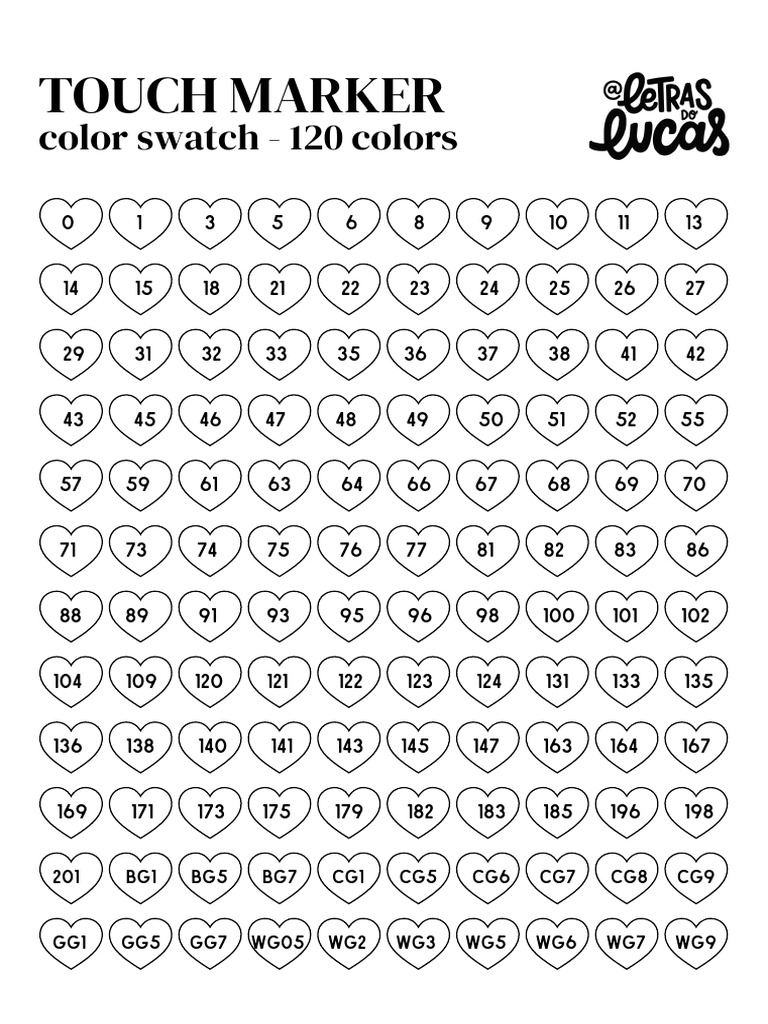 Échantillon de couleurs Touch - 120 teintes | PDF