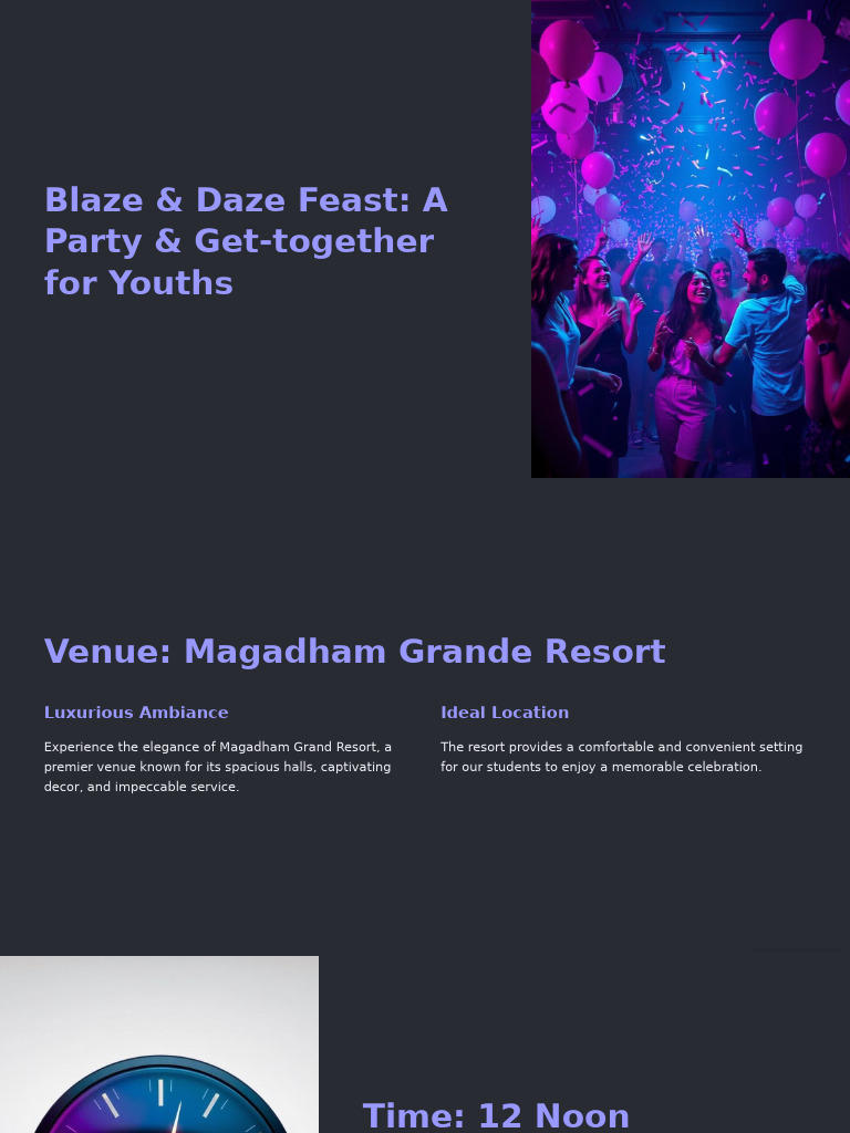 Blaze & Daze Presentation | PDF | Performing Arts | Entertainment