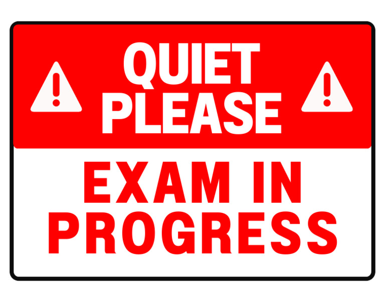 Exam in Progress | PDF