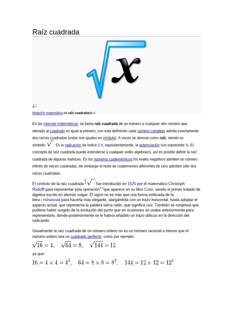 Matematica Sexto | PDF | Raíz cuadrada | Exponenciación