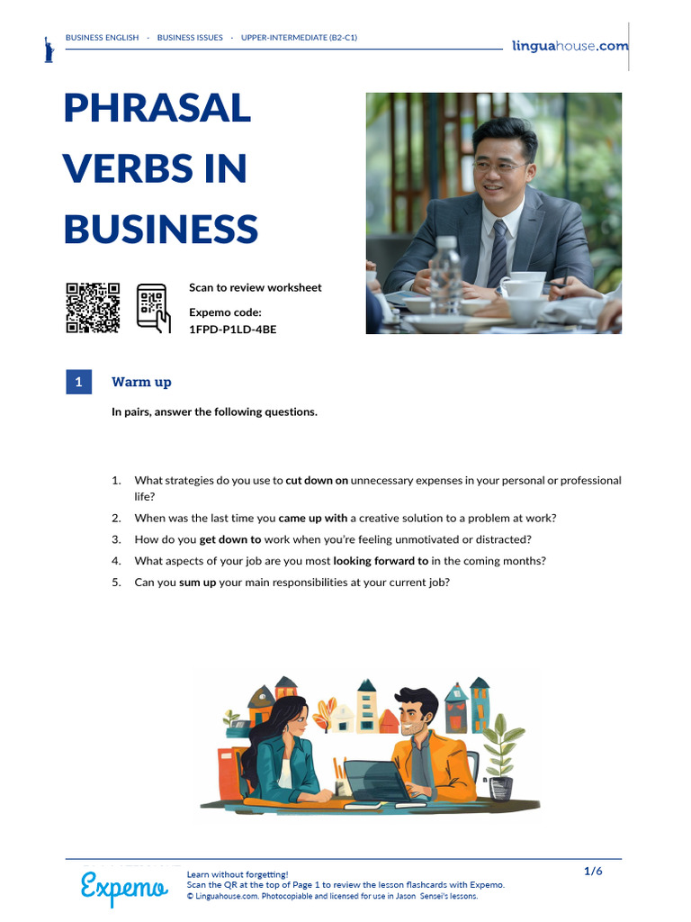 Phrasal Verbs for Business English B2-C1 | PDF