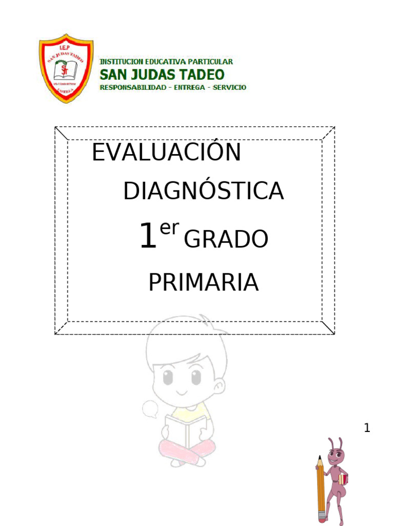 Evaluacion Diagnostica 1er Grado de Primaria Ok | PDF