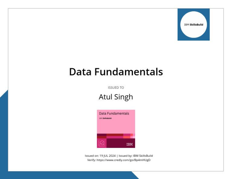 Data Fundamentals IBM SkillsBuild | PDF