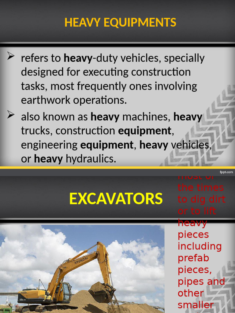 Essential Heavy Equipment Overview | PDF | Loader (Equipment) | Heavy ...