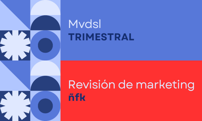 Banner para Docs Revisión Trimestral de Marketing Estilo Geométrico en ...
