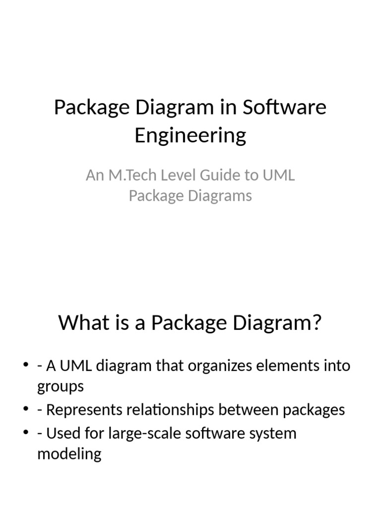 Package Diagram Software Engineering Final | PDF