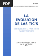 El Origen y Evolución de Las TIC | PDF | Tecnología de información y comunicaciones ...