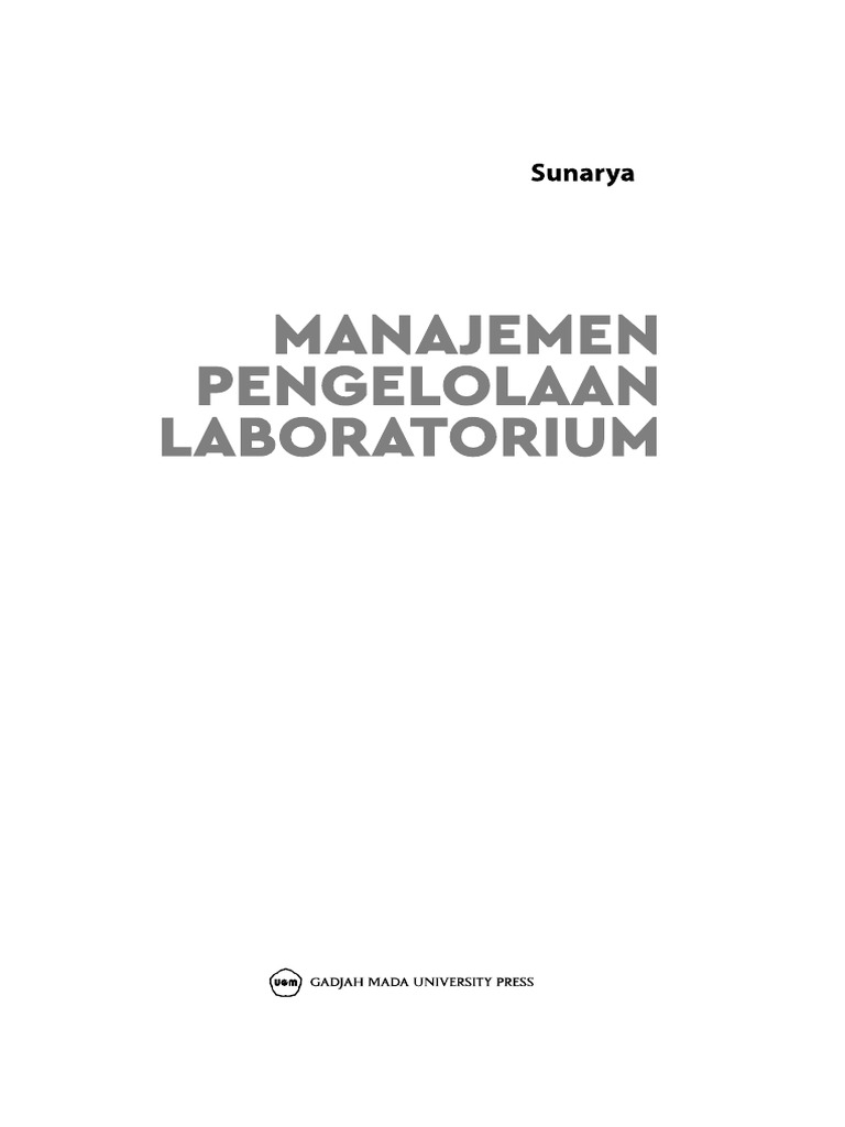 Manajemen Laboratorium yang Efektif | PDF