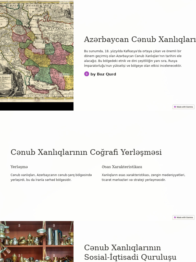 Azerbaycan Cenub Xanliqlari 1 | PDF