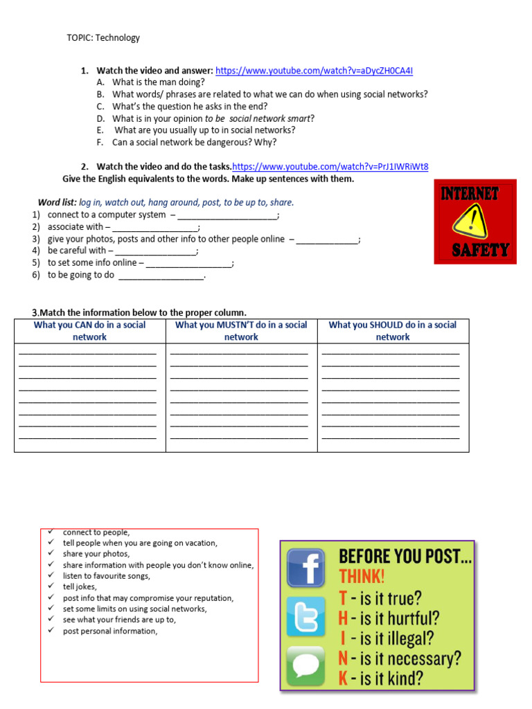 Social Network Safety and Success Tips | PDF
