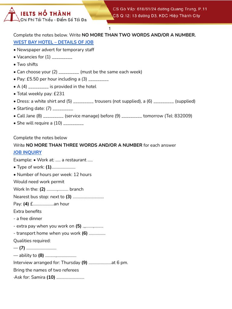 4.5 - Lesson X - Lis Sec 1 - Job | PDF