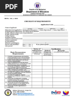 Checklist Omnibus Sworn Statement | PDF