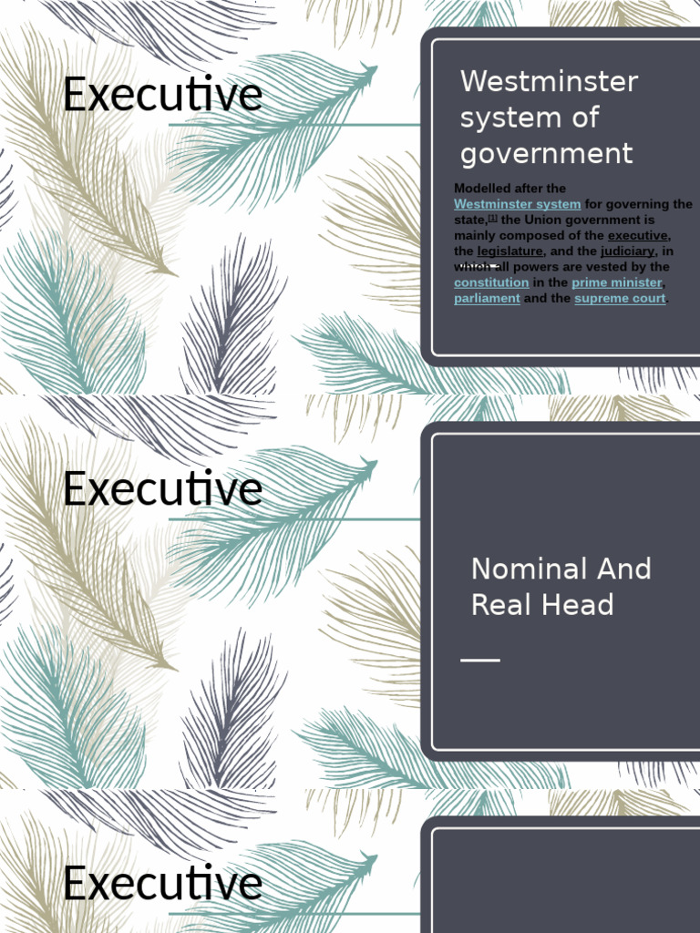 Overview of India's Westminster Government | PDF | Government Of India ...