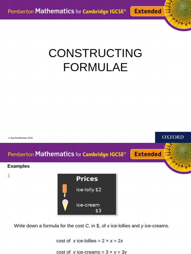 Constructing Formulae | PDF