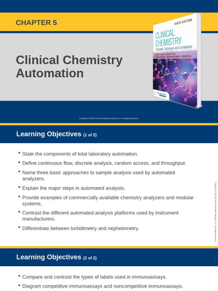 Chap. 5 Clinical Chemistry Automation | PDF | Immunoassay | Physical ...