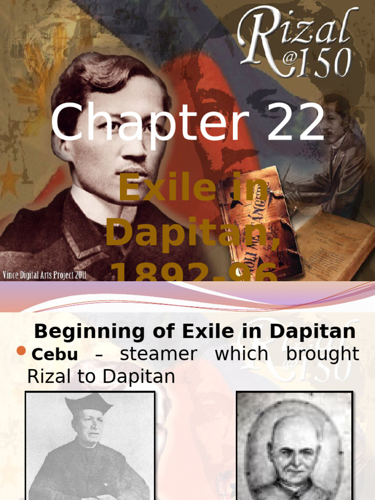 CHAPTER 5 Rizal 22 Exile in Dapitan | PDF