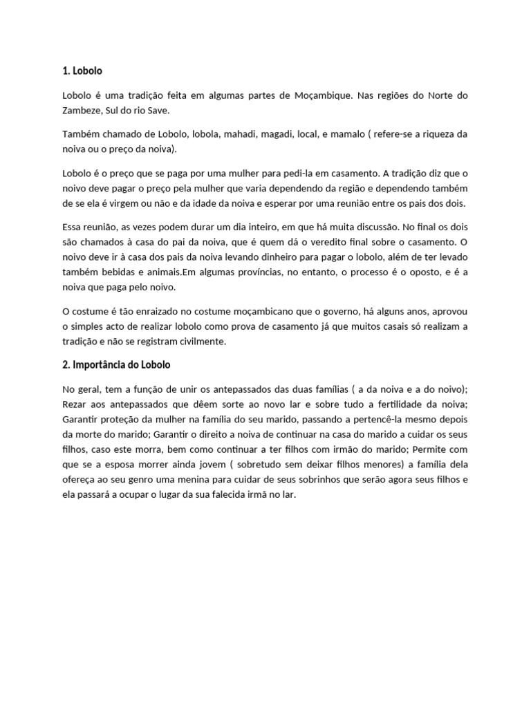 Lobolo | PDF