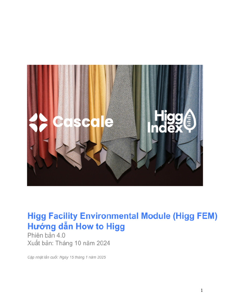 Higg FEM How To Higg Guide 2024 Jan 15 2025 Vietnamese 2025 | PDF