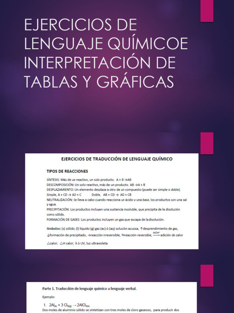 Ejercicios Leng Quim. | PDF