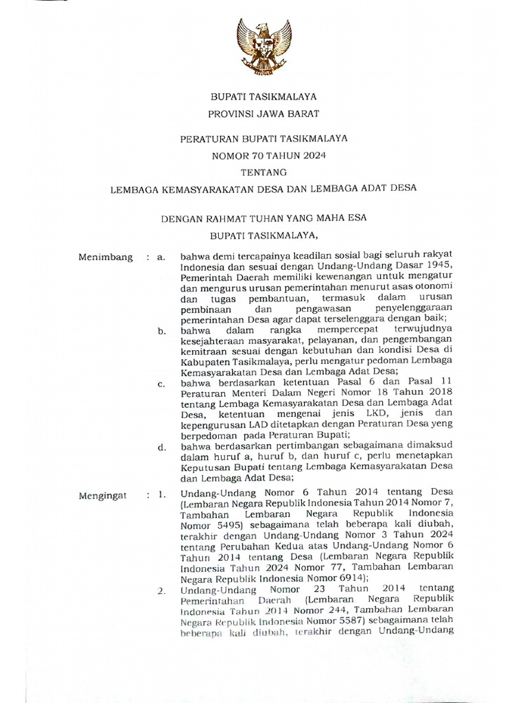 Perbup LKD LAD | PDF