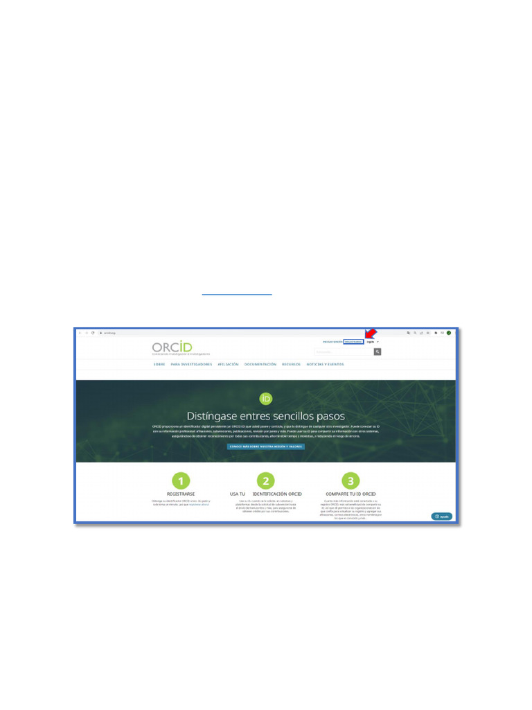 Guia Orcid | PDF | Contraseña | ciberespacio