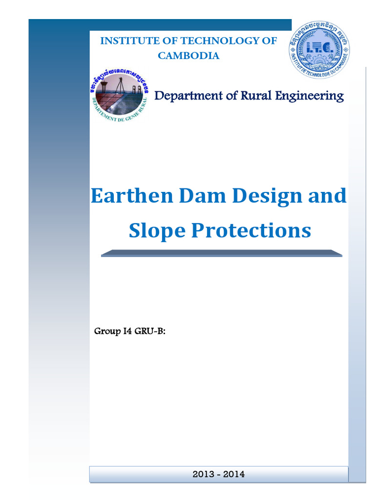 Assignment Dam I42013-2014 Seak-Sothearith | PDF | Dam | Soil