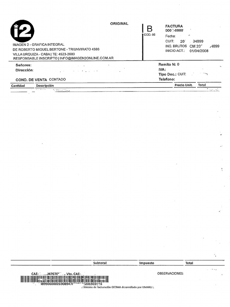 Modelos Documentos Comerciales - para completar | PDF