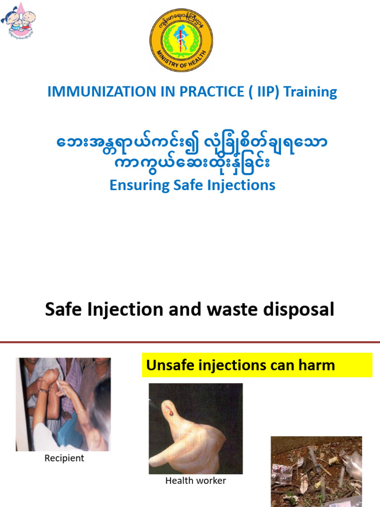 IIP Module 3-Safe Injection Revised | PDF