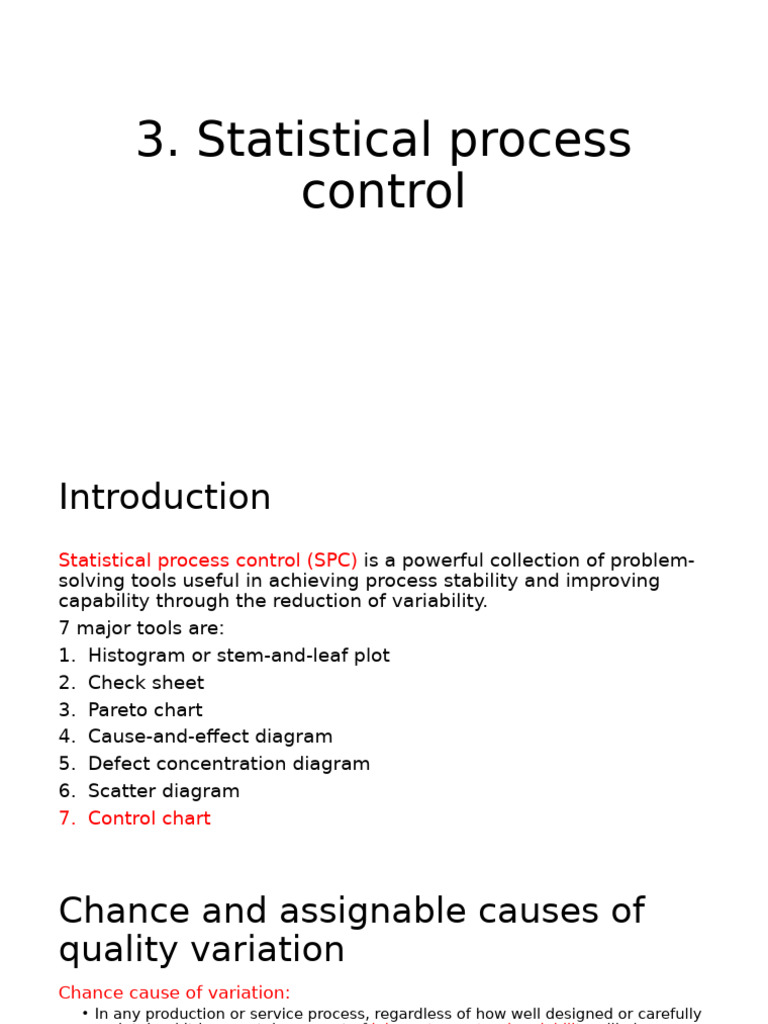 Statistical Process Control (Updated Version) | PDF | Standard Deviation | Variance