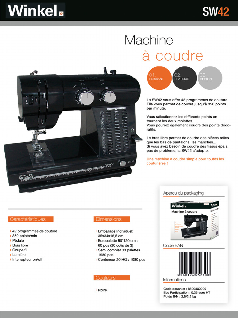 Sewing Machine sw42 | PDF