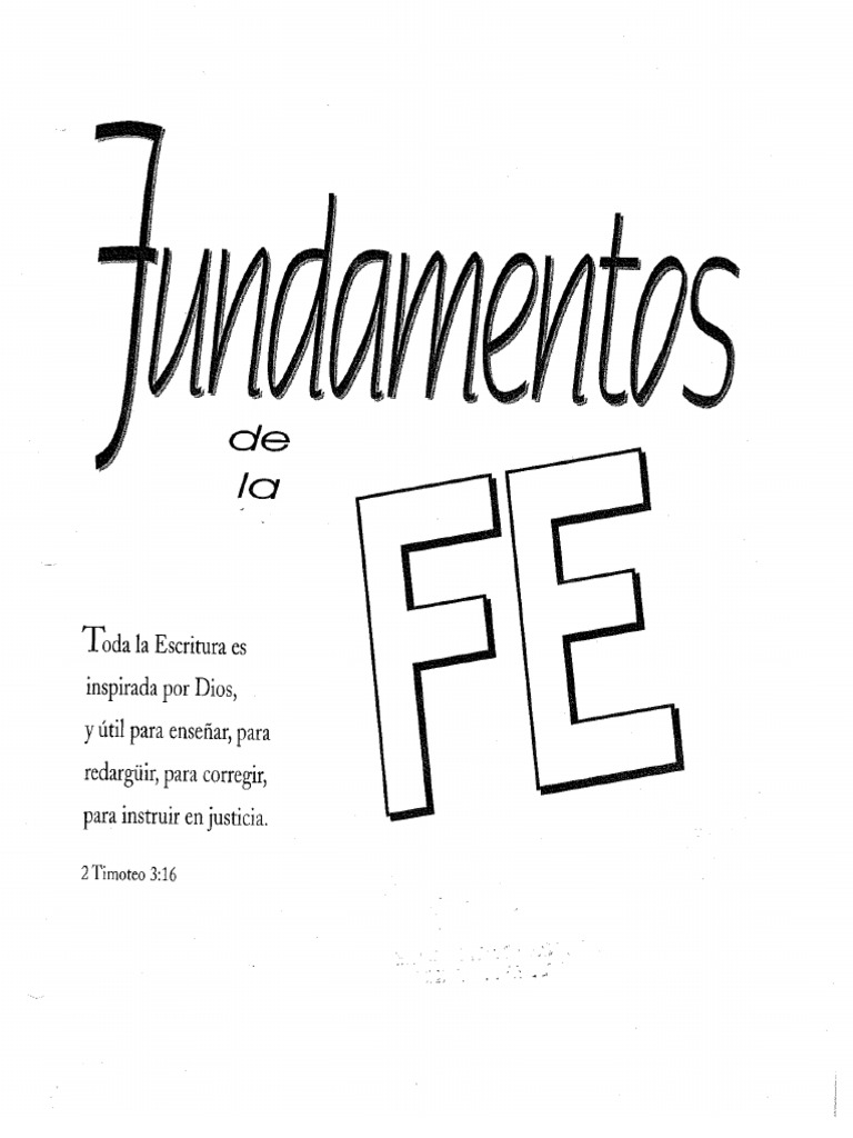 Fundamentos de La Fe_1 | PDF