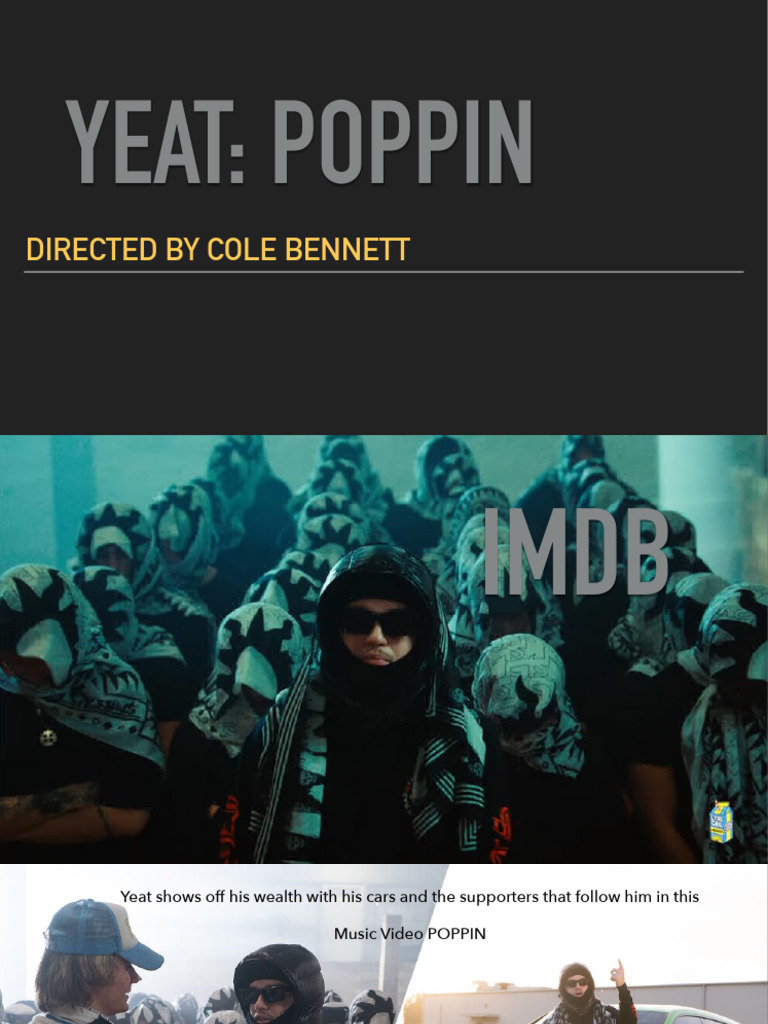 Yeat's "Poppin" Music Video Review | PDF