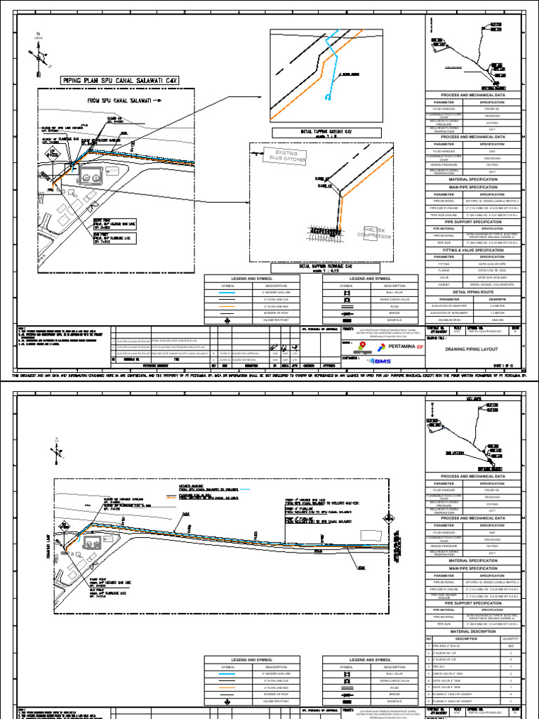 Pep FL c4x PP DWG 001 DWG Piping Layout Rev B | PDF | Pipe (Fluid ...
