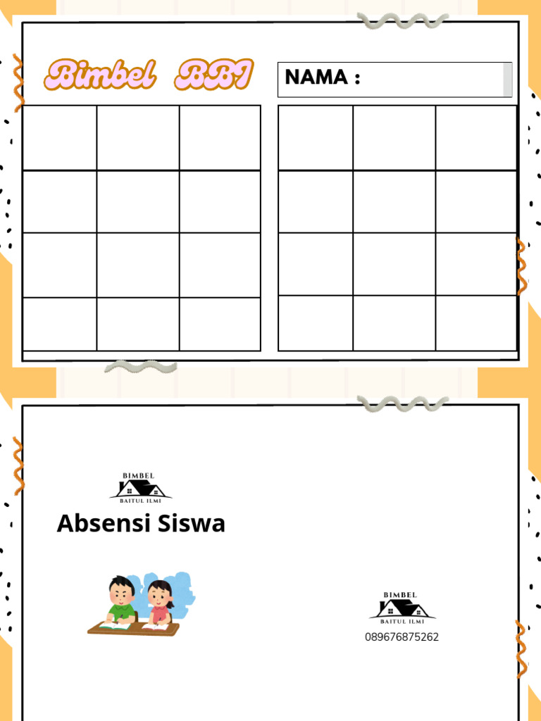 Absensi Bimbel | PDF