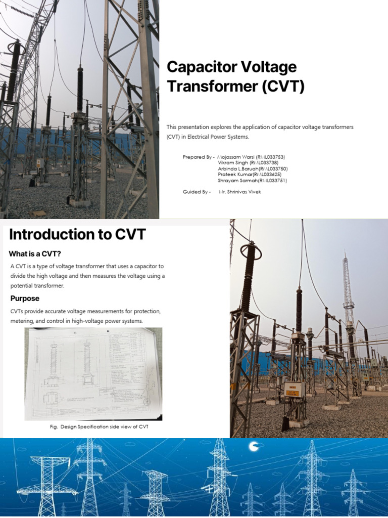 Capacitor Voltage Transformer Overview | PDF | Capacitor | Transformer