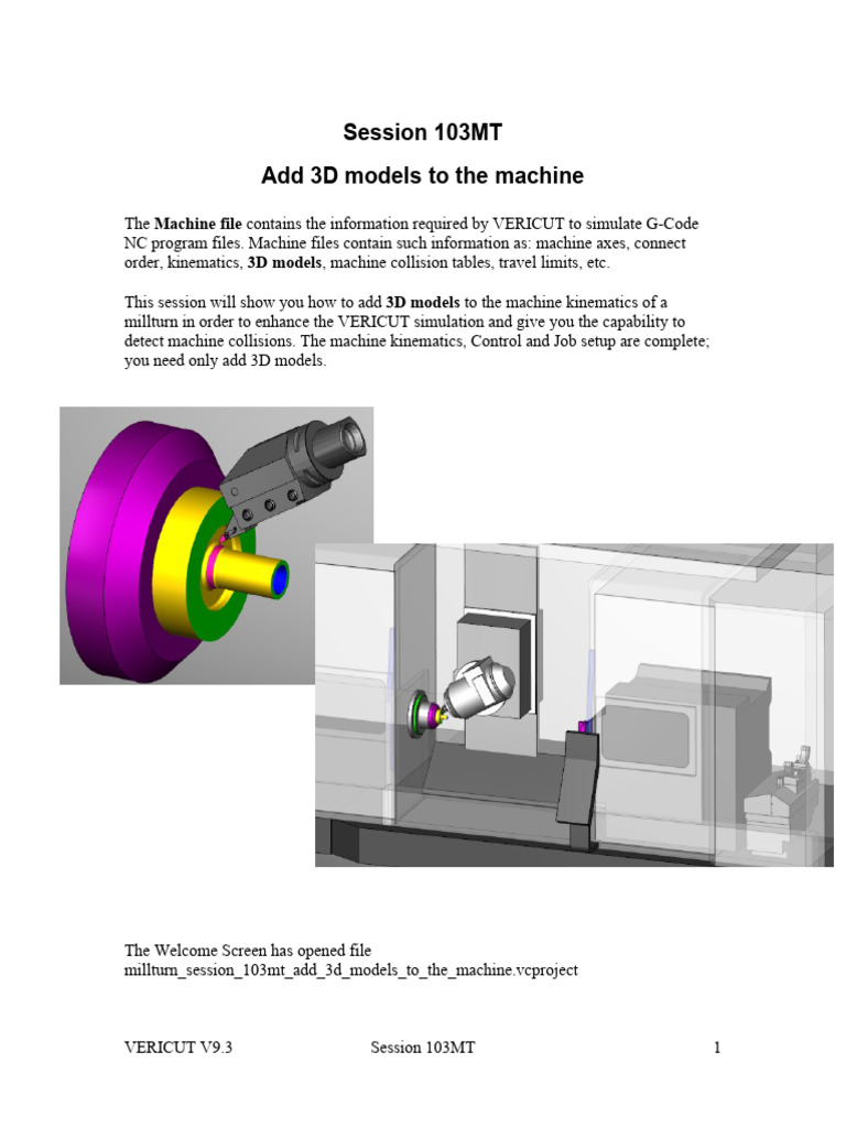 Adding 3D Models in VERICUT V9.3 | PDF | 3 D Computer Graphics | 3 D ...