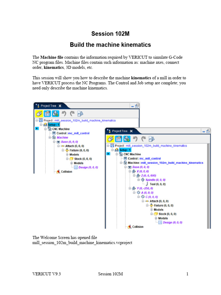 Session 102M-Build The Machine Kinematics | PDF | Machines | Coordinate System