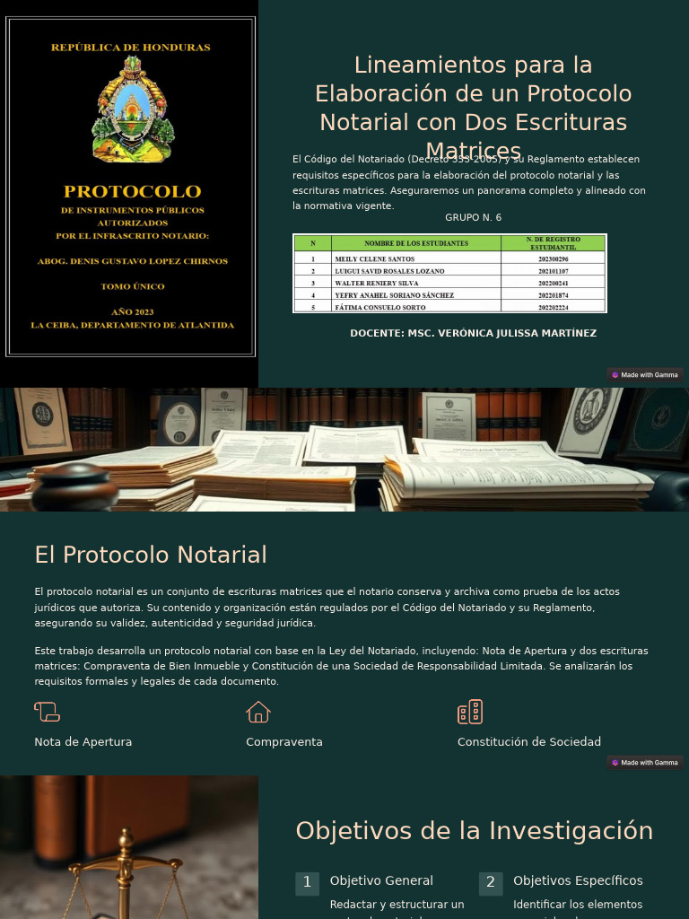 Lineamientos-para-la-Elaboracion-de-un-Protocolo-Notarial-con-Dos-Escrituras-Matrices | PDF ...
