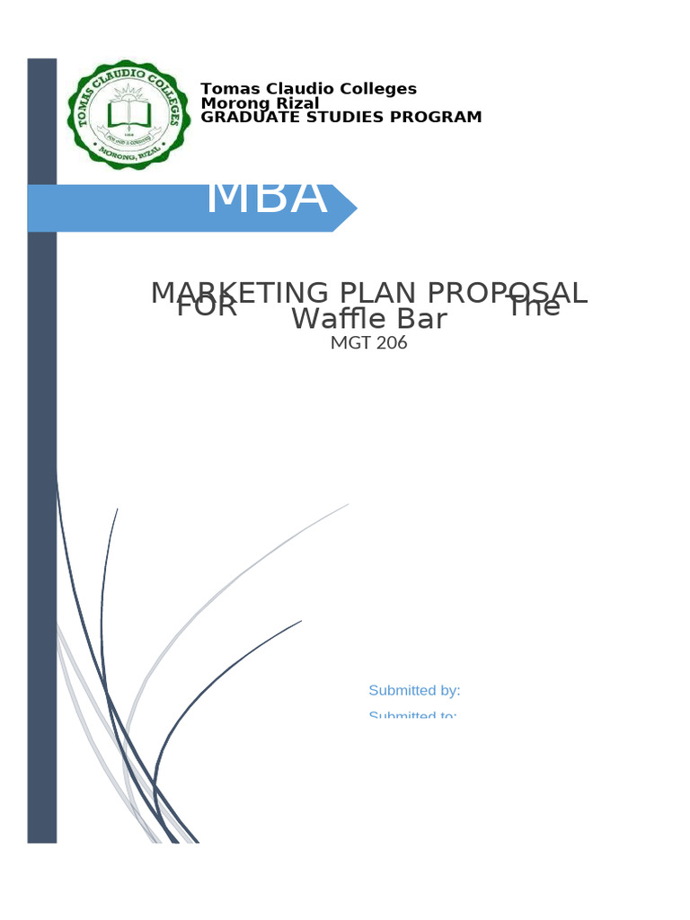 Marketing Plan Format MGT 206 | PDF | Marketing | Pricing